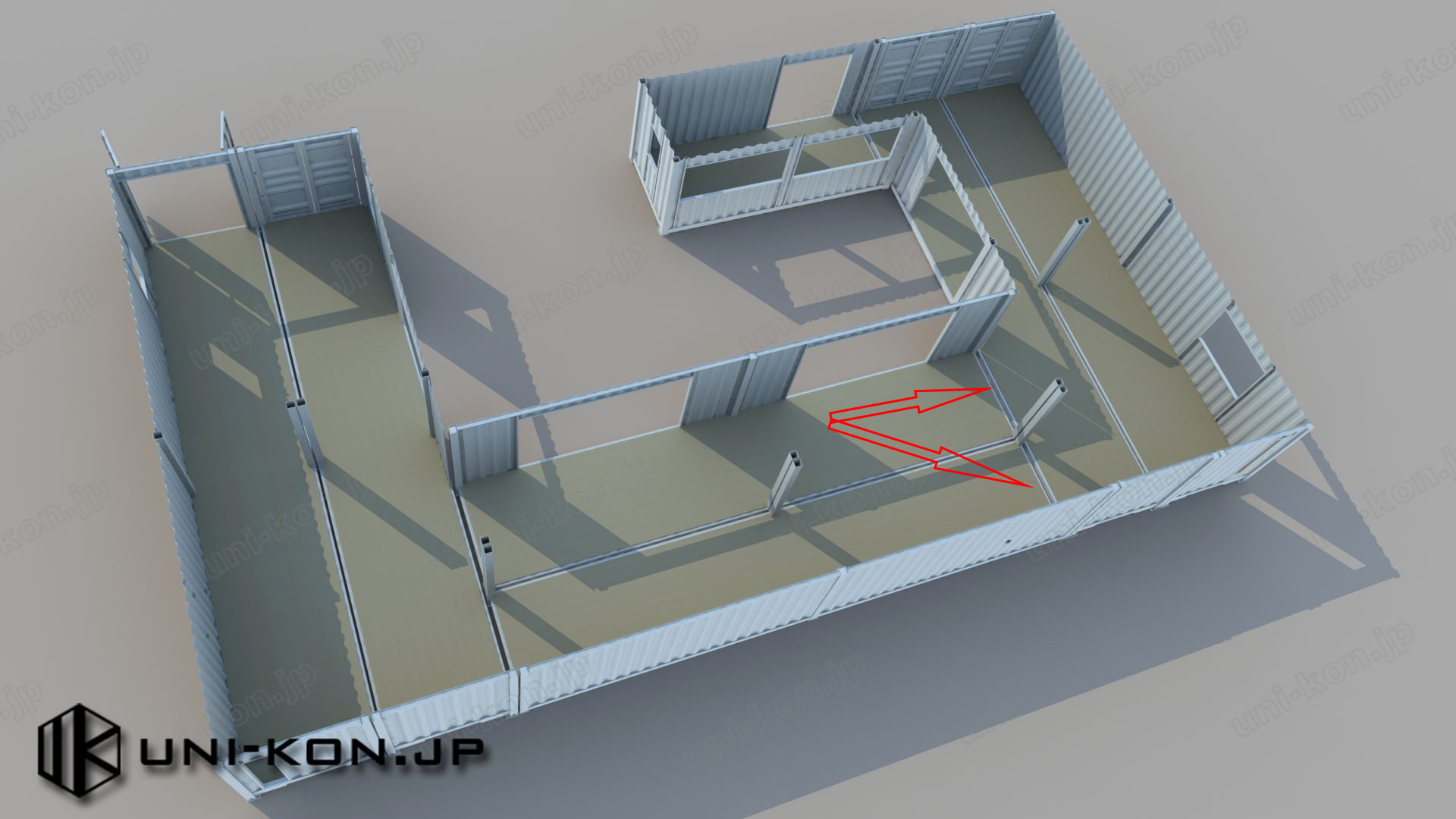 40Ftコンテナハウスのグースネックトンネルって、何？ - 建築確認コンテナハウス